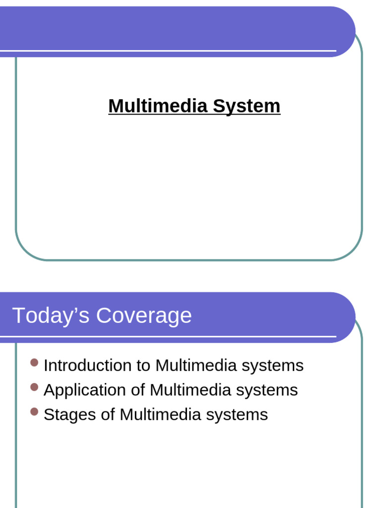 Multimedia Systems Updated ch1 | PDF | Multimedia | Graphics