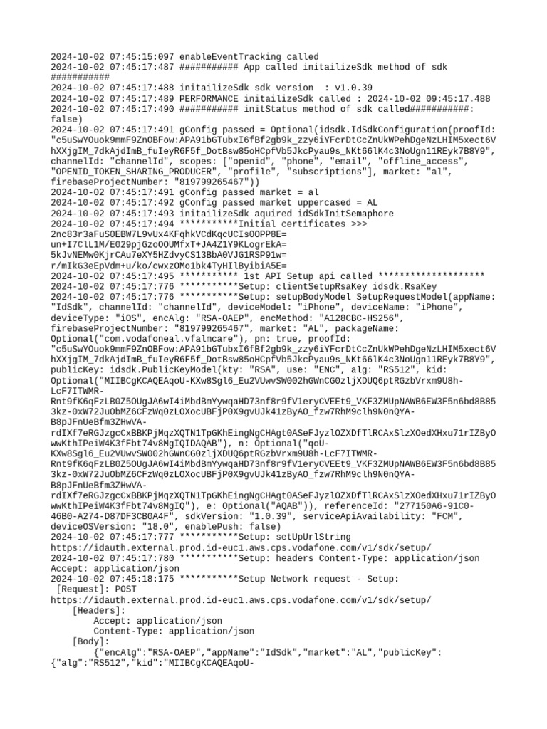 IdSdkLogs | PDF | Ios | Computer Security