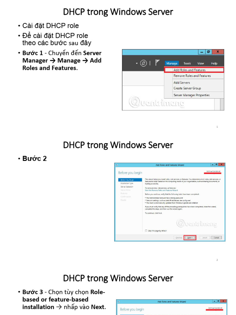 3 - Slide QTM - DHCP | PDF