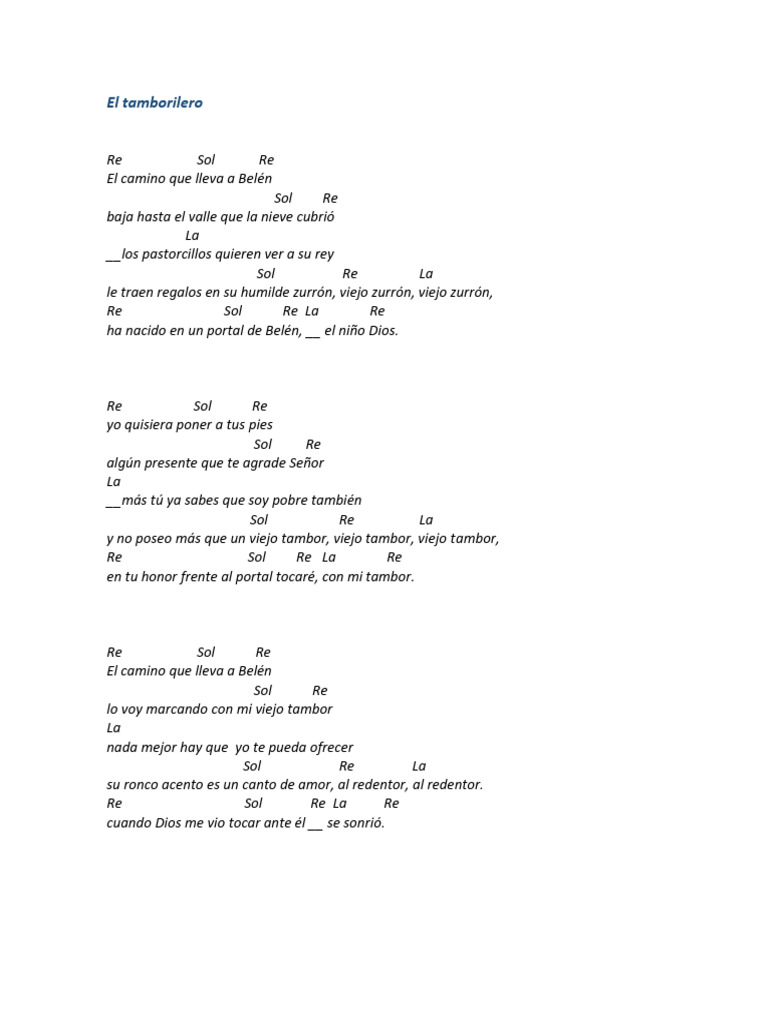 El Tamborilero | PDF
