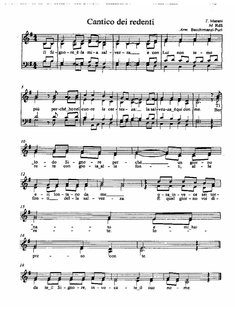 Il Cantico - Dei - Redenti Becchimanzi | PDF