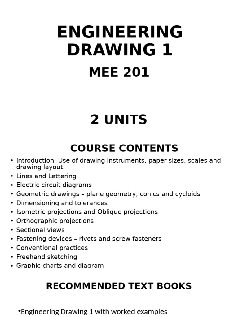 Engineering Drawing 1 Power Point | PDF | Drawing | Geometry