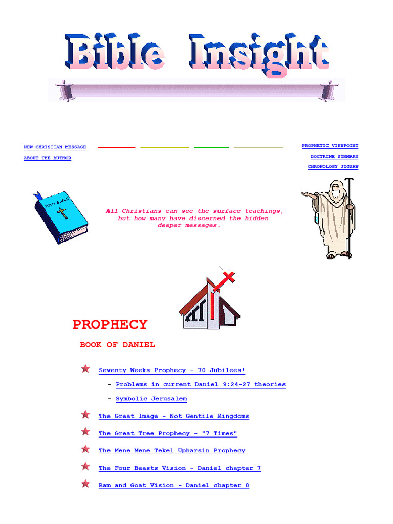 Daniel's 70 Weeks Prophecy Explained | PDF | Prophecy | Gospel Of Mark