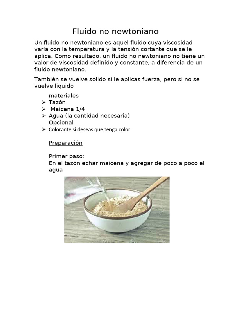 Fluido No Newtoniano | PDF