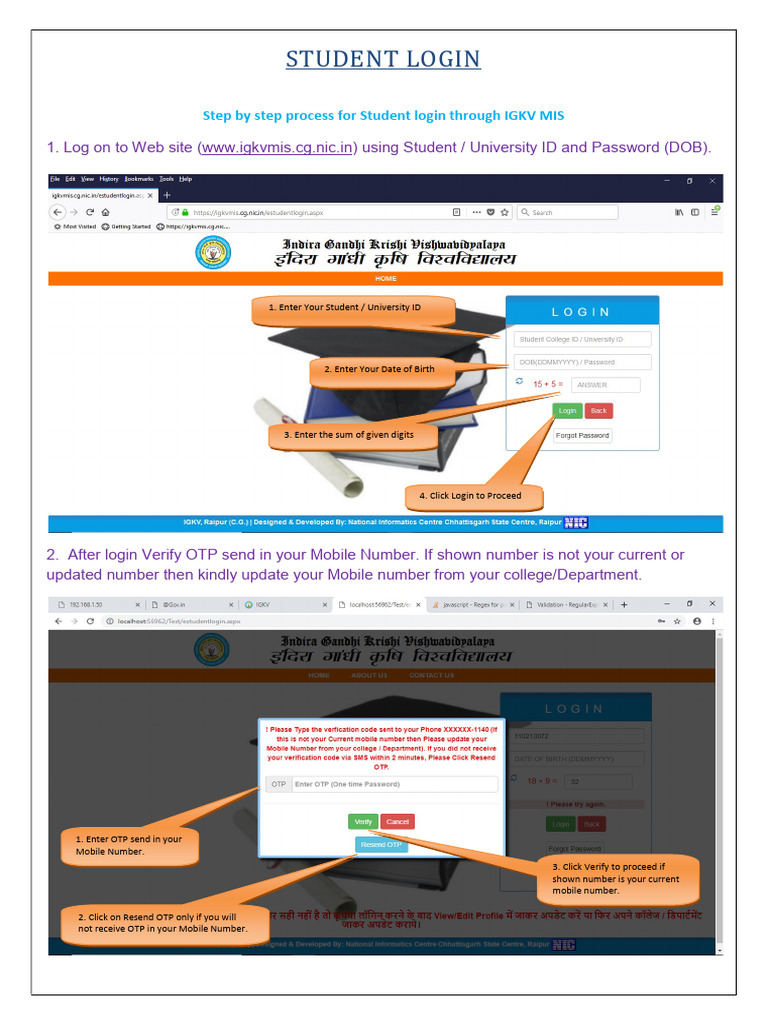 Student Login Manual New | PDF | Password | Cyberspace