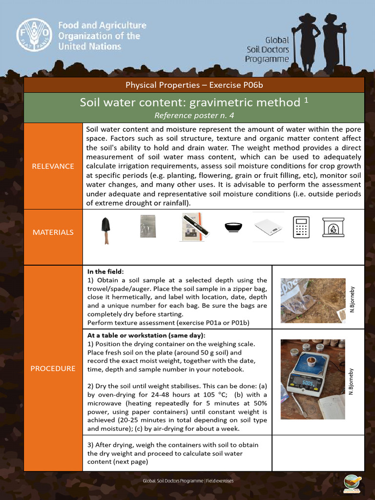 Soil Water Content Measurement Guide | PDF | Soil | Soil Science