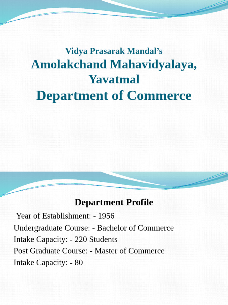 Commerce Dept Presentation | PDF | Educational Technology