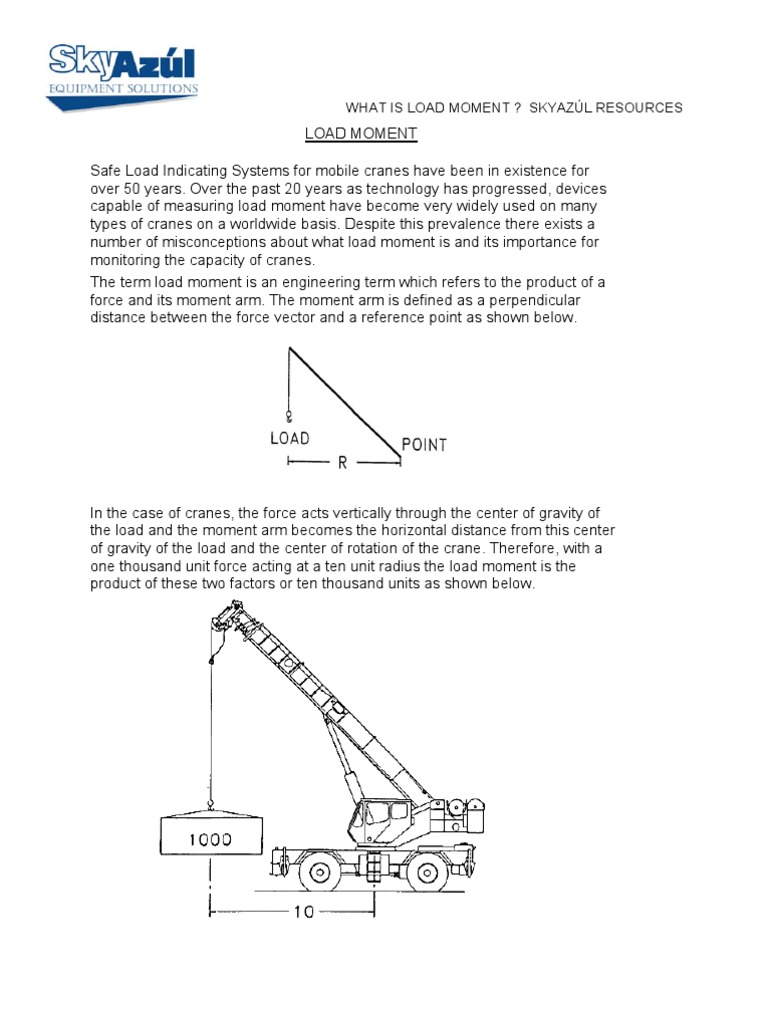What Is Load Moment ? Skyazúl Resources