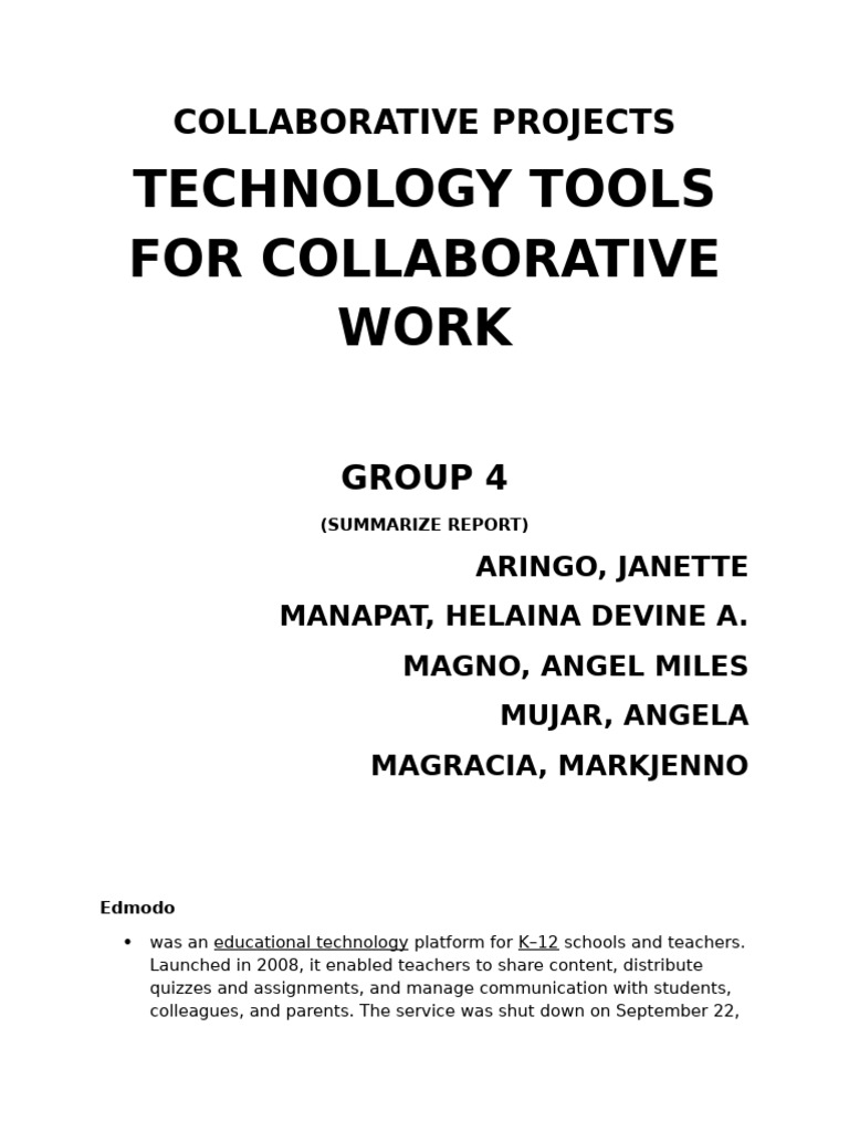 Group 4 Summarize Reports Profed7 | PDF | Cyberspace | Computing