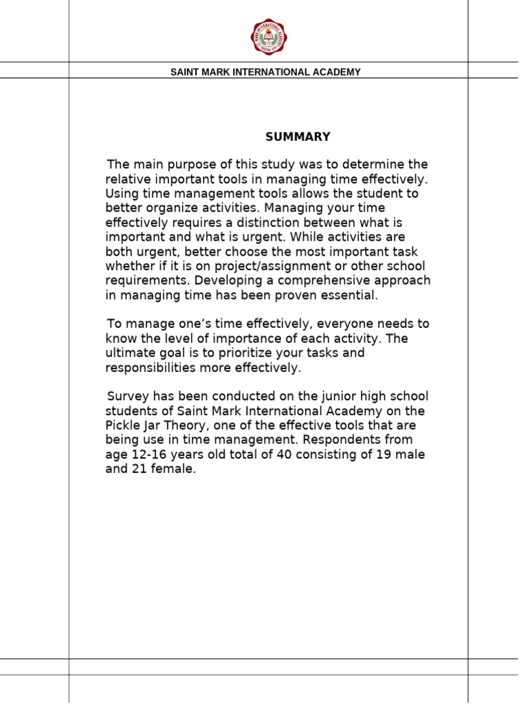 Thesis Summary | PDF