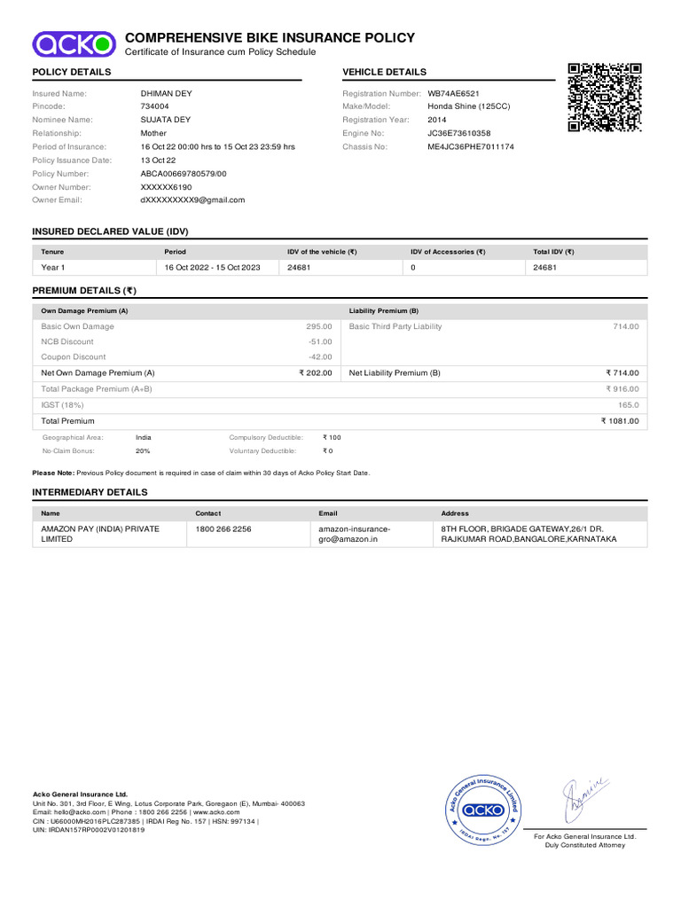 00 | PDF | Insurance | Civil Law (Legal System)