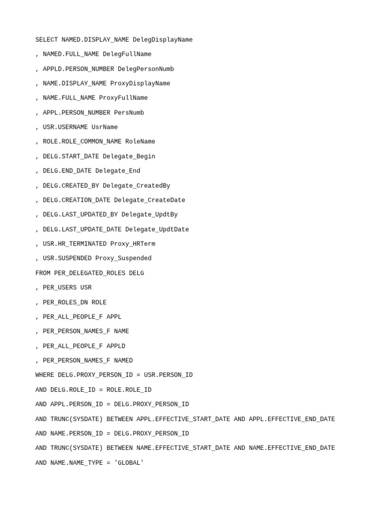 delegation sql | PDF delegation sql | PDF