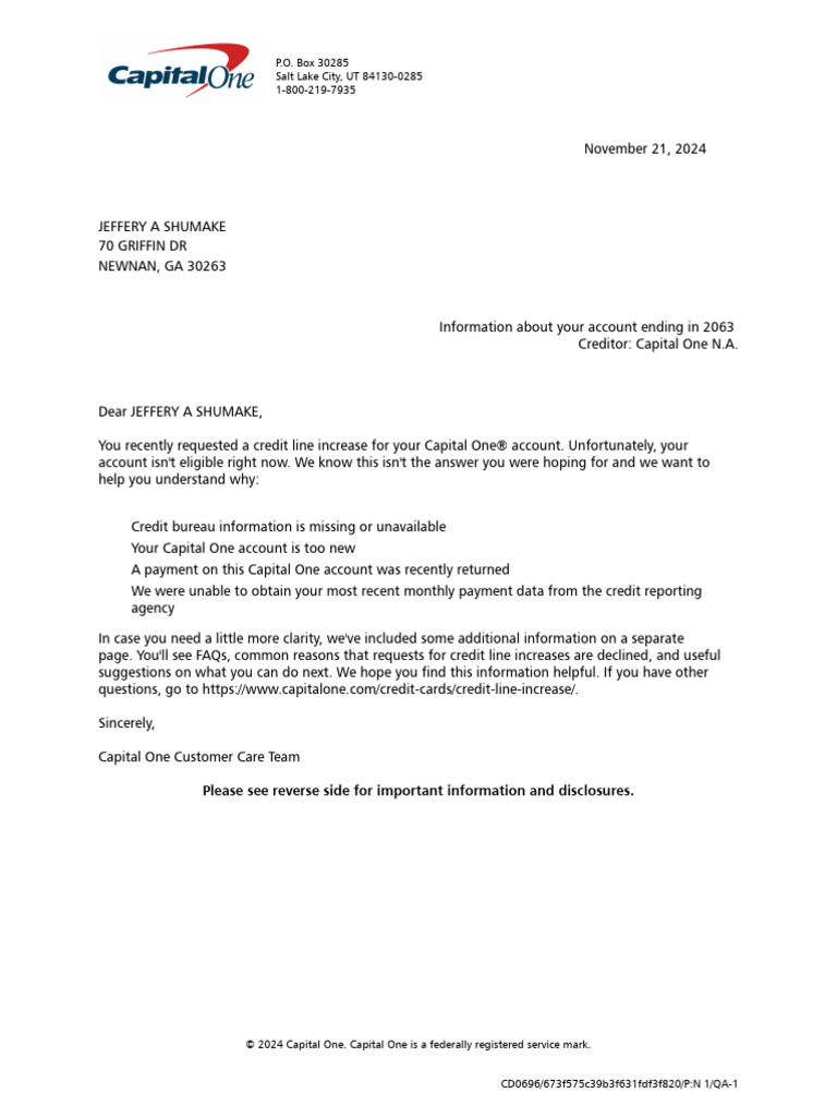 Credit Limit Increase Request-2024!12!03T00!44!28.304Z | PDF | Credit ...