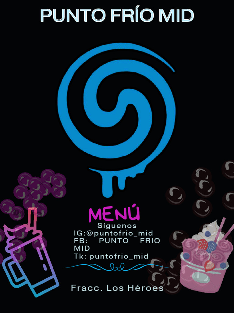 Menú de Frappés y Postres en Punto Frío | PDF | Helado | Alimentos