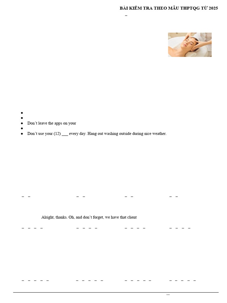 Sample Graduation Test 1 - 3since 2025 Format | PDF | Fashion