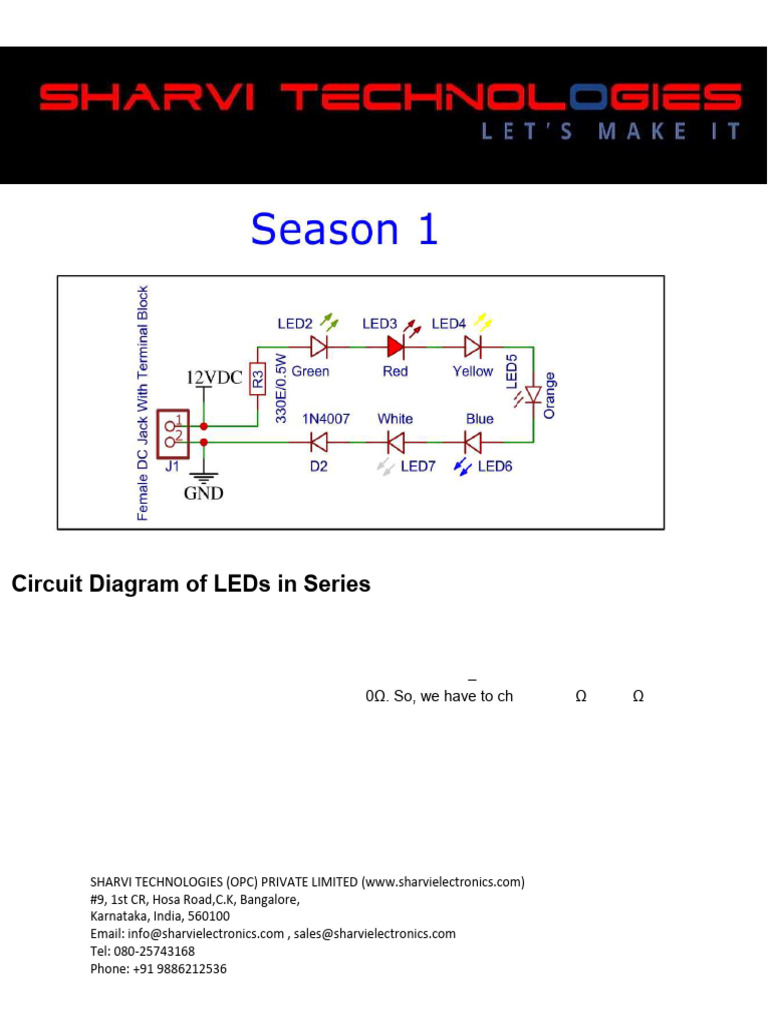 LED Circuit Diagrams & LM317 Guide | PDF | Series And Parallel Circuits ...
