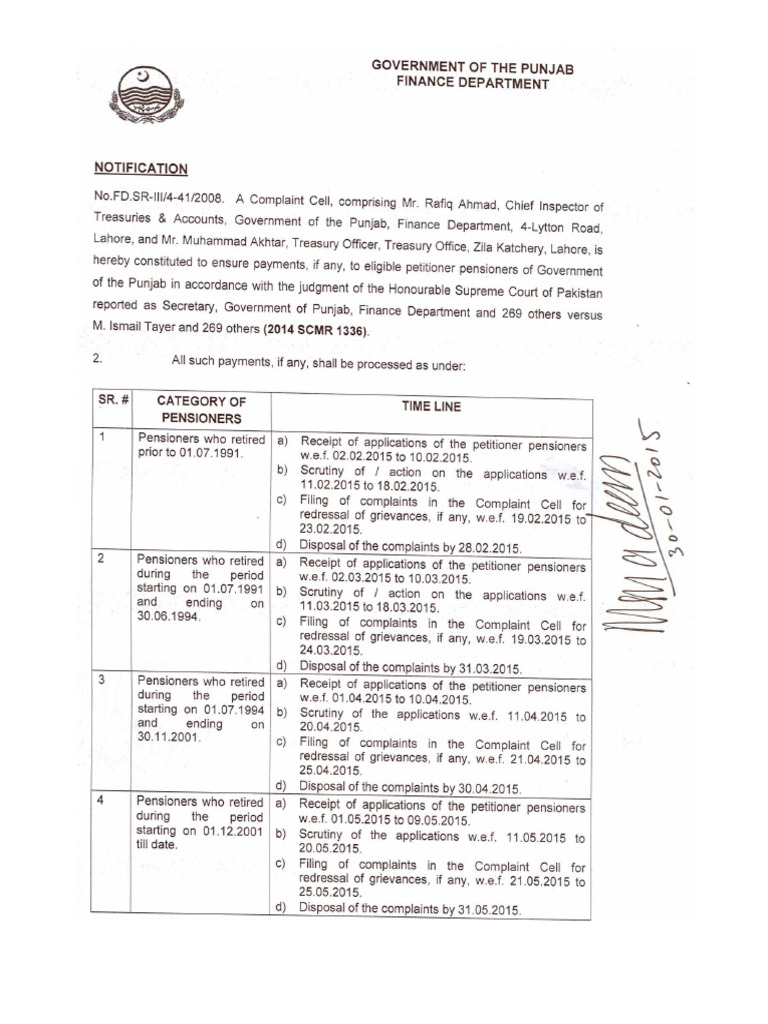 Pension Notification | PDF