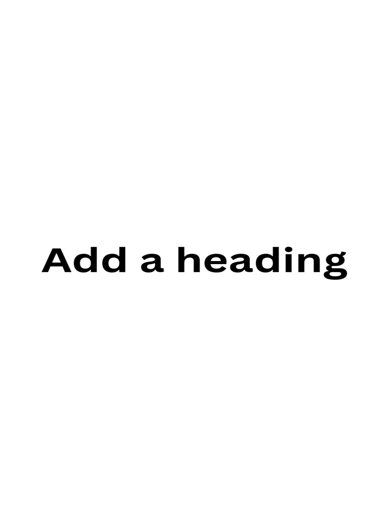 Add a Heading | PDF