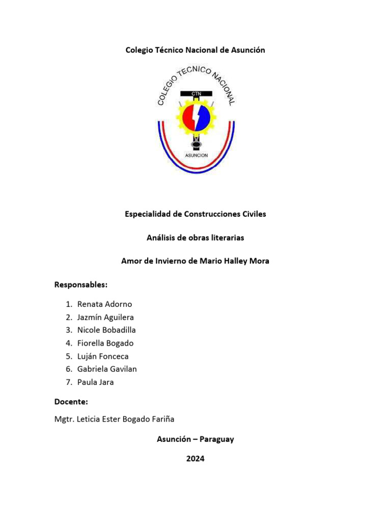Amor de Invierno - Grupo 3-1 | PDF | Novelas | Amor