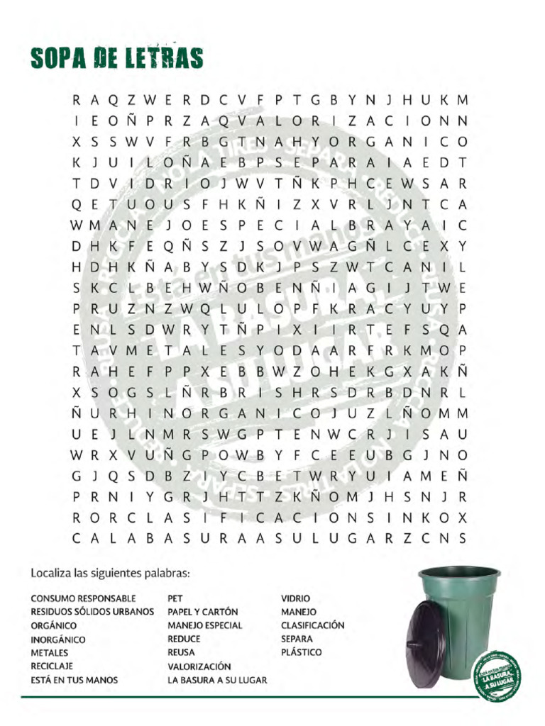 Sopa de Letras Act | PDF
