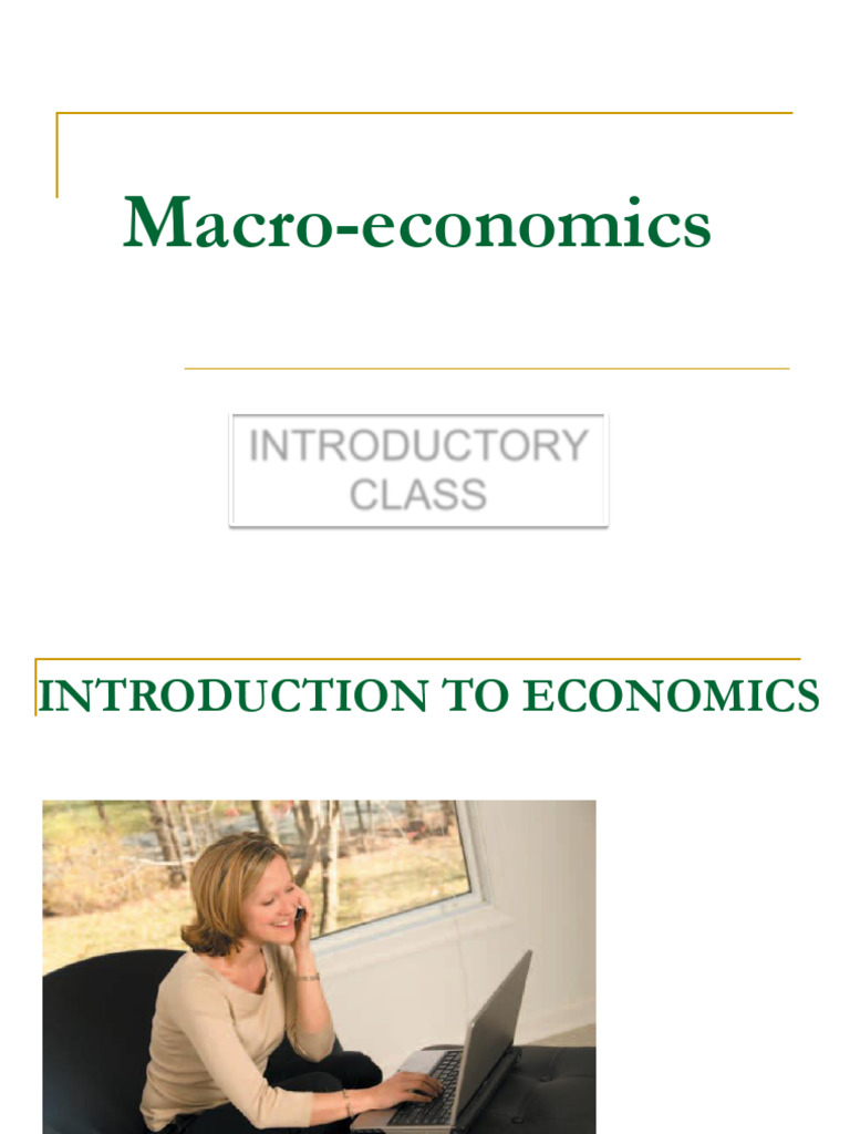 LECTURE 1 - Introduction To Macroeconomics | PDF | Cost Of Living | Macroeconomics
