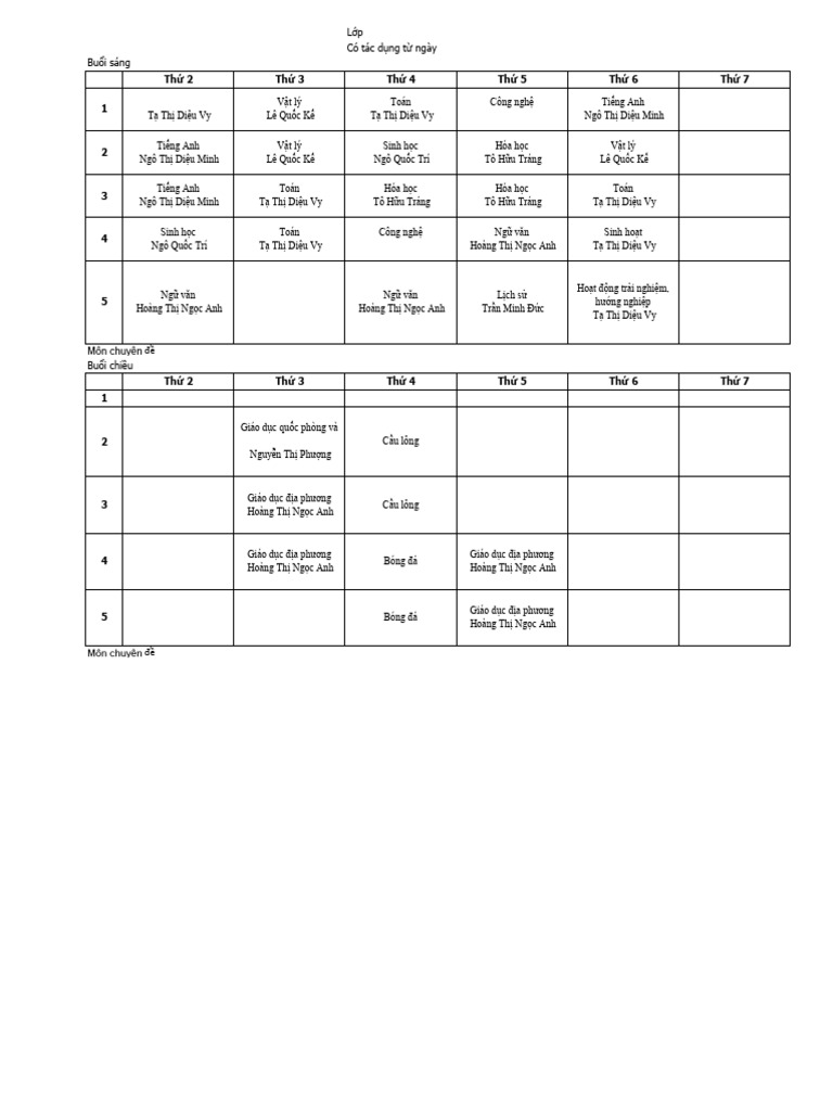 TKB hk1 2024 2025 21 10 2024 Lop | PDF