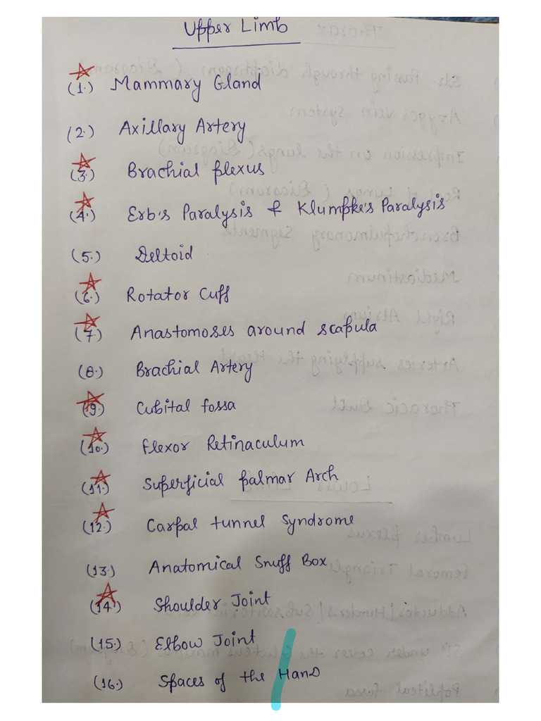 Anatomy Important Topics .pdf | PDF