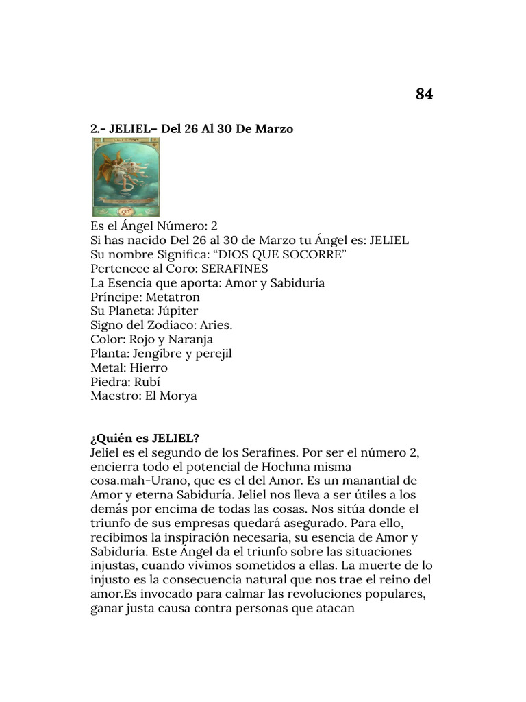 14. 2.-JELIEL-pg 84 a 86 | PDF | Amor | Oración