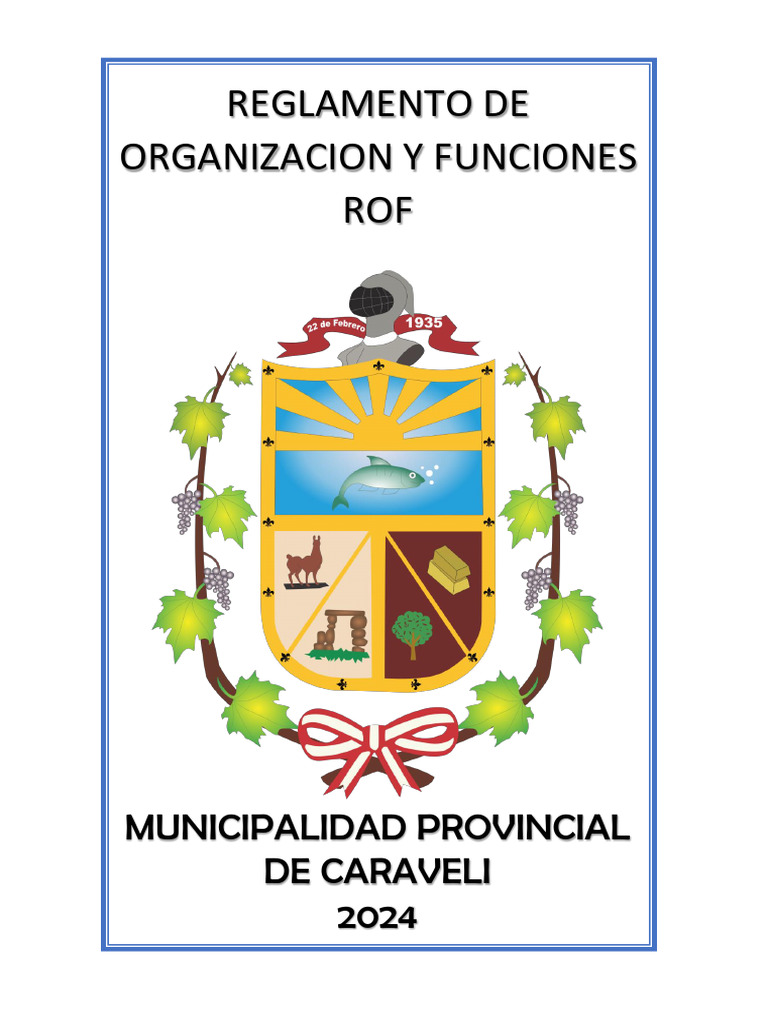 Caravelí - Proyecto Rof 2024 | PDF | Alcalde | Gobierno local