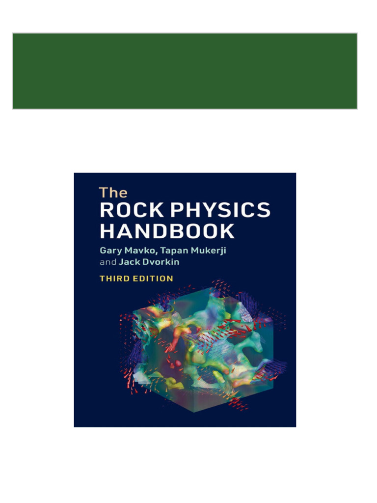 Rock Physics Handbook rd Edition The All Chapters Instant Download | PDF