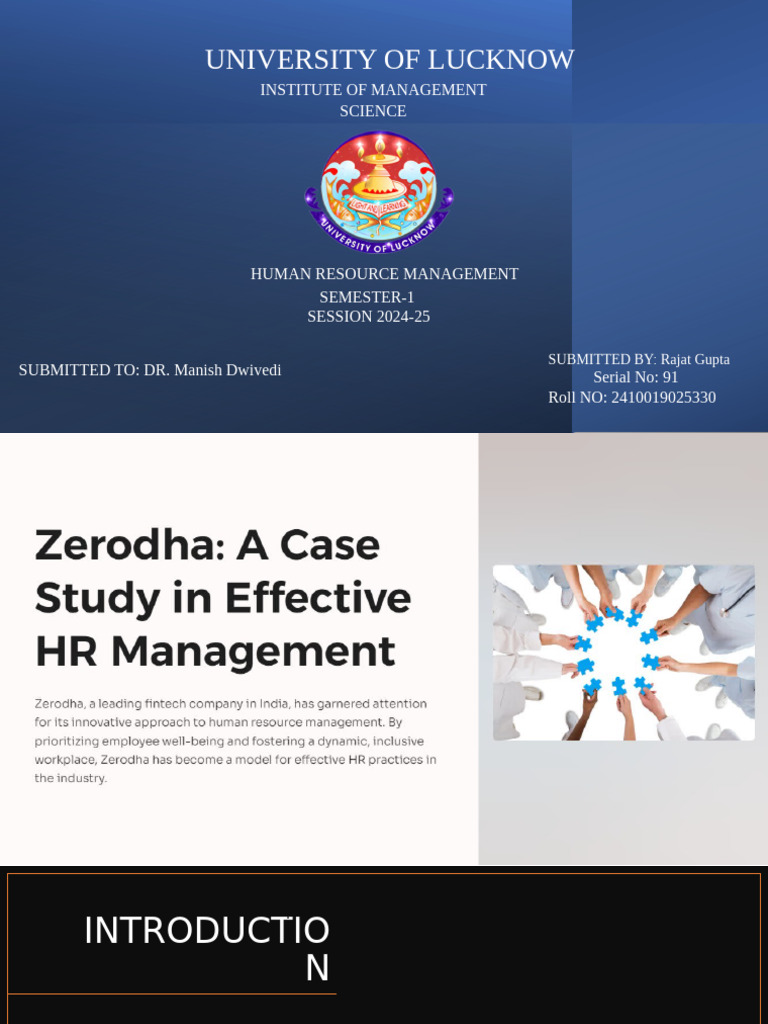 Zerodha's Innovative HR Practices | PDF