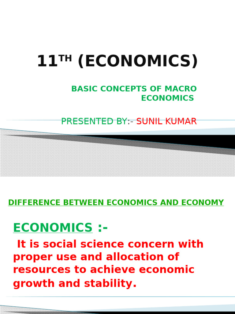 Macroeconomics Concepts Explained | PDF | Economics | Capital (Economics)