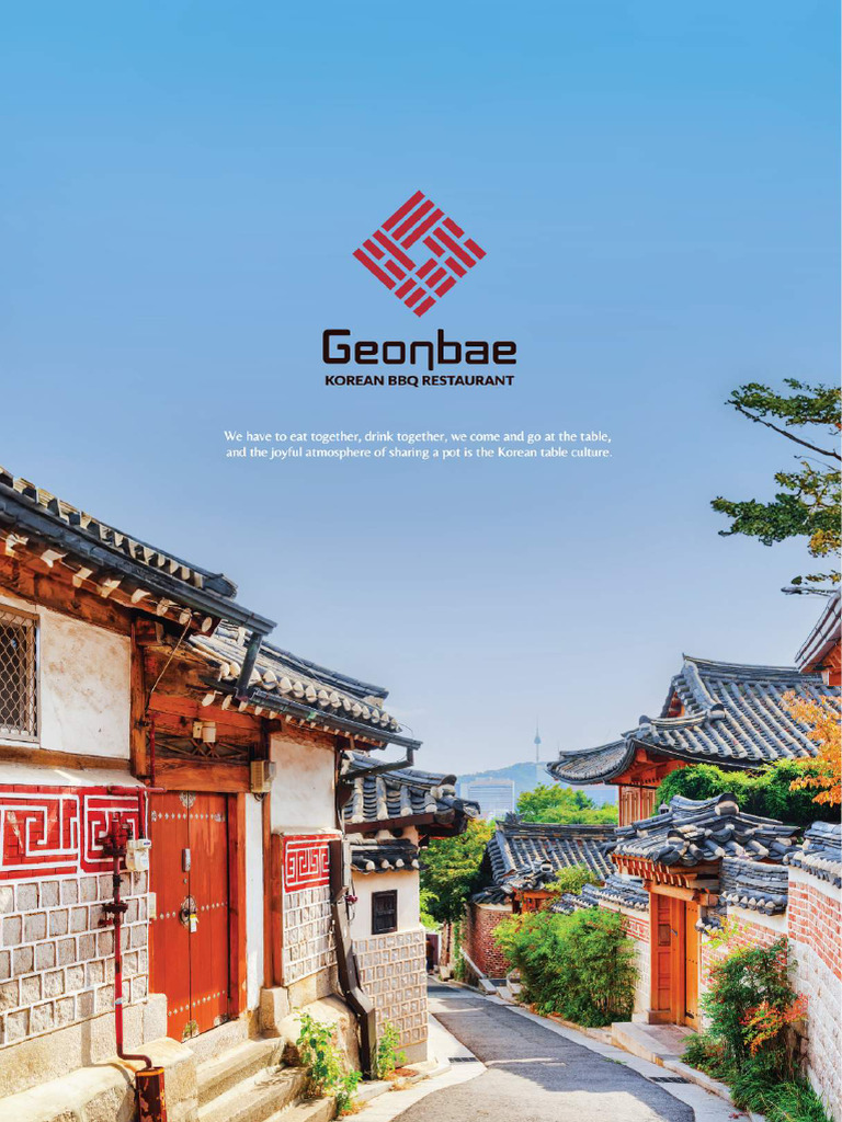 Geonbae Korean Restaurant Menu | PDF