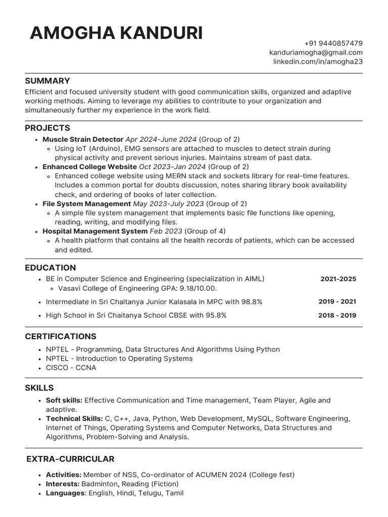 Amogha_Kanduri_ATS_Resume | PDF | Internet Of Things | Computer Engineering Amogha_Kanduri_ATS_Resume | PDF | Internet Of Things | Computer Engineering