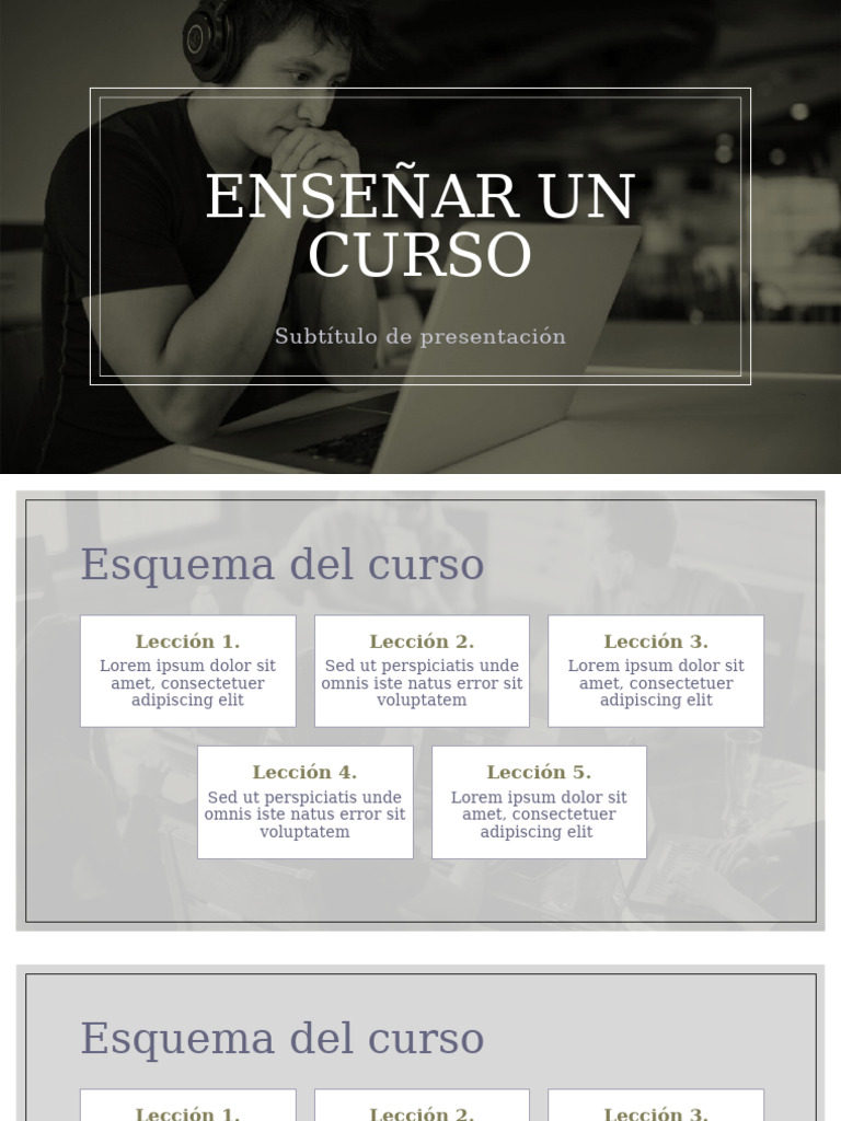 Plantilla Enseñar Un Curso | PDF