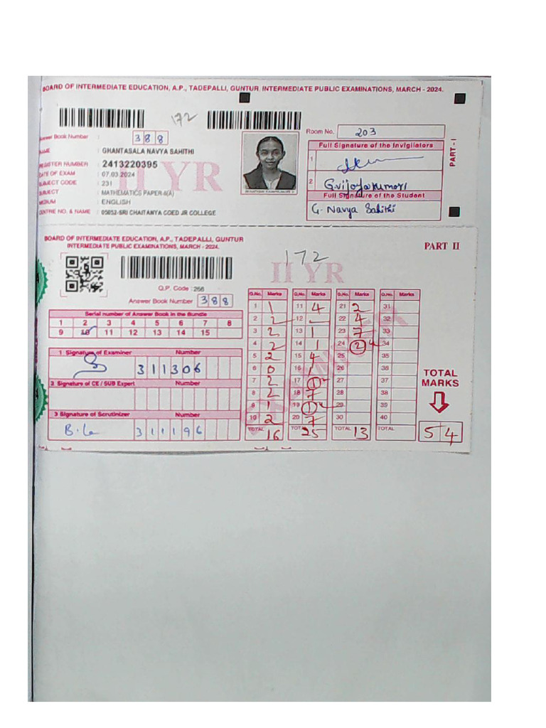 Matha 2A Paper | PDF