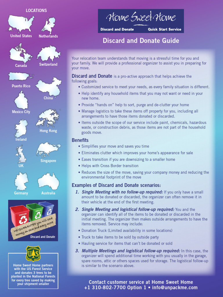 HSH Discard and Donate Quick Guide 2023 | PDF