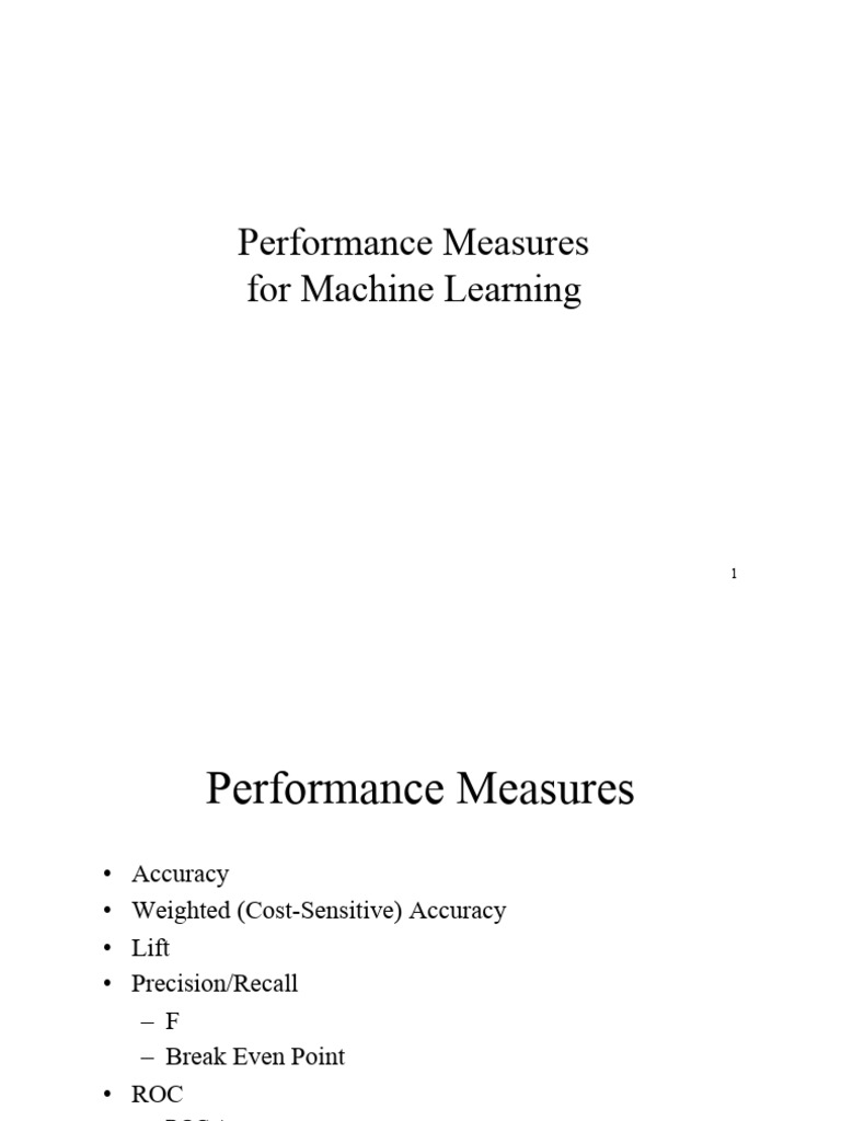 performance_measures | PDF | Receiver Operating Characteristic | Sensitivity And Specificity