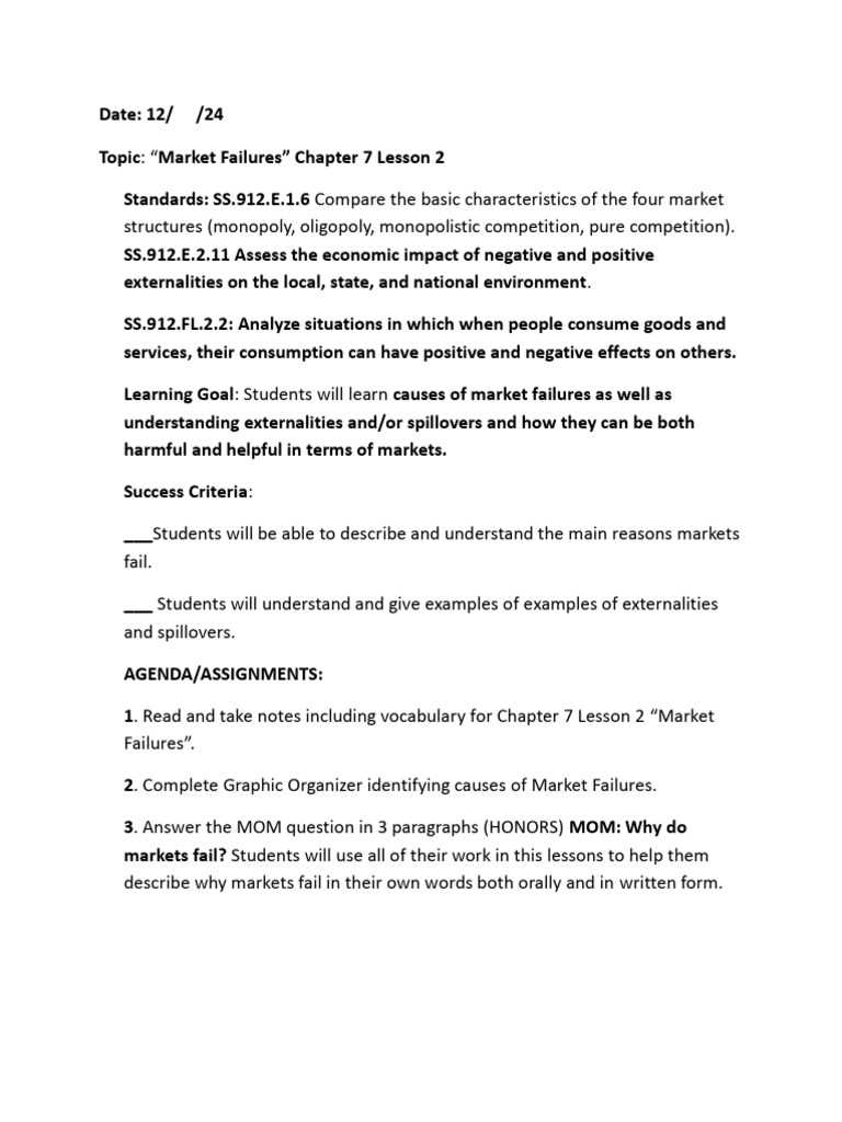 Chapter 7 Lesson 2 ECON 2425 - 224080504 | PDF