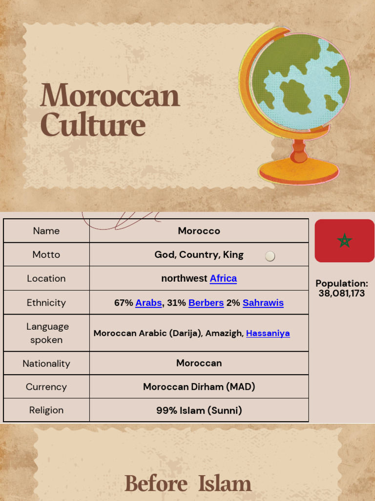 Overview of Moroccan Culture and History | PDF