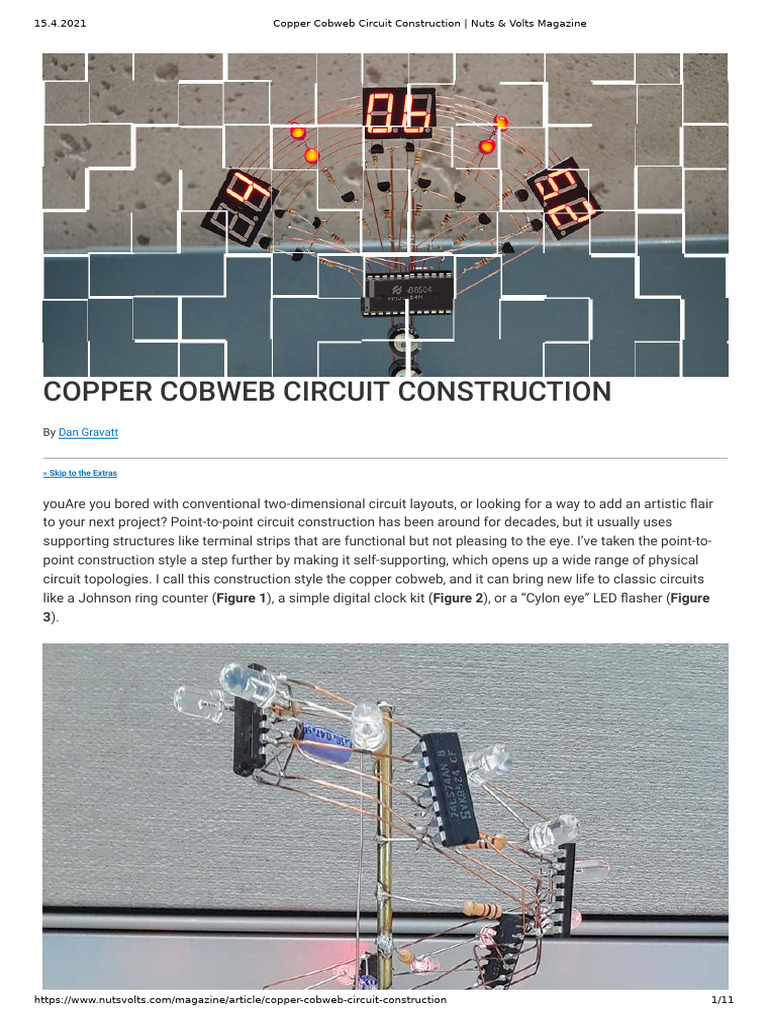 Copper Cobweb Circuit Construction - Nuts & Volts Magazine | PDF ...