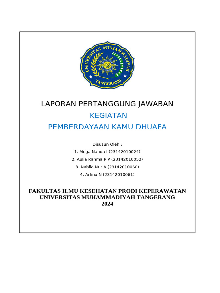 Template Lap Kegiatan | PDF