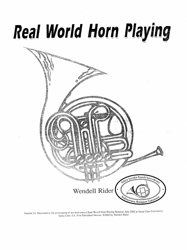 Real World Horn Playing | PDF