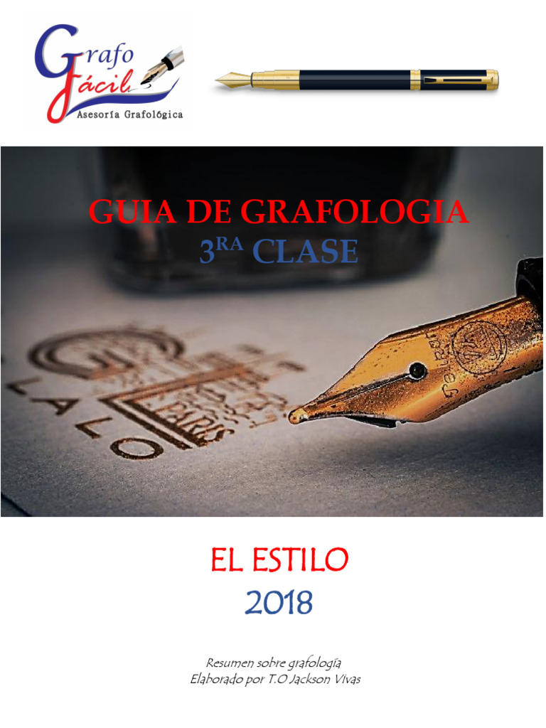 Guia Grafologia - 3 El Estilo - Grafo Facil | PDF | Grafología