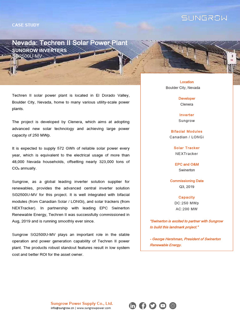 201910_CaseStudy Techren Ⅱ Project | PDF | Photovoltaics | Solar Power