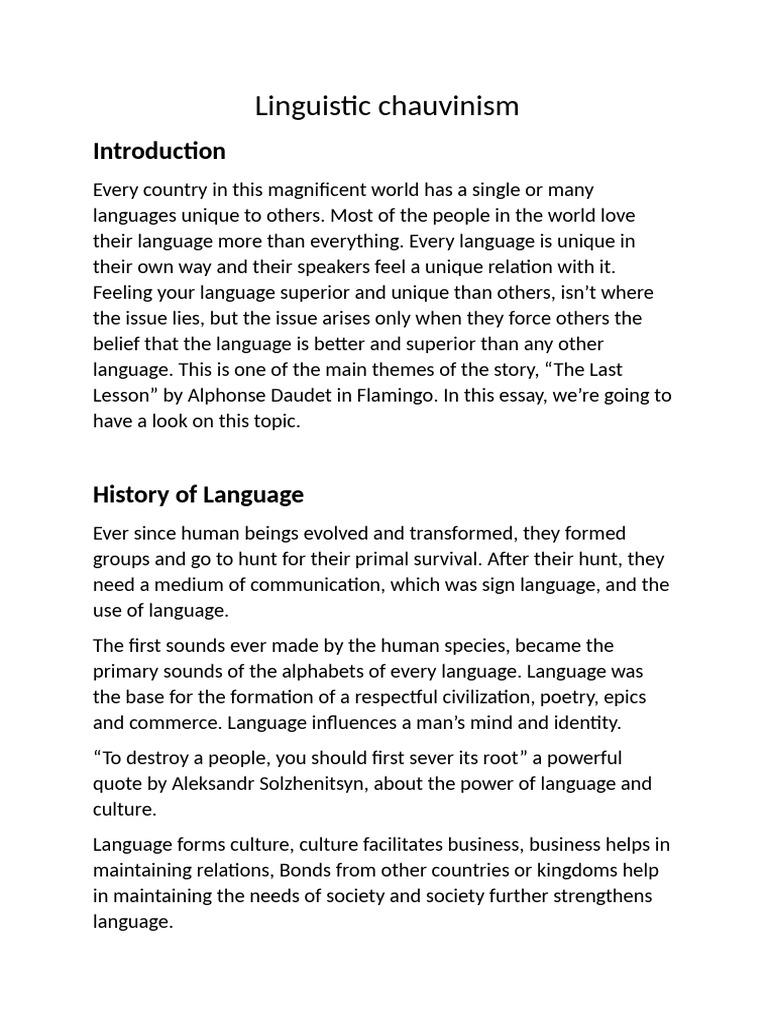 Linguistic chauvinism | PDF | Multilingualism | Pakistan