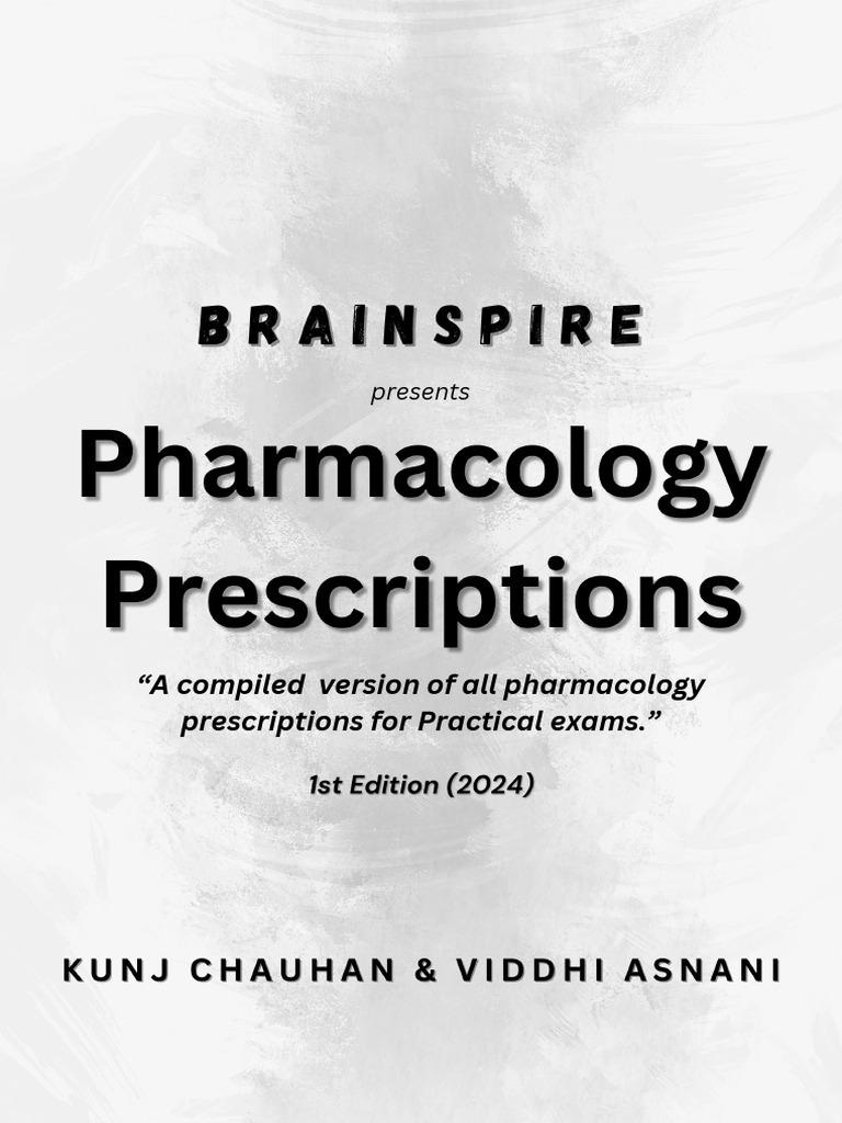 Pharmac Precriptions Final | PDF | Asthma | Medical Specialties