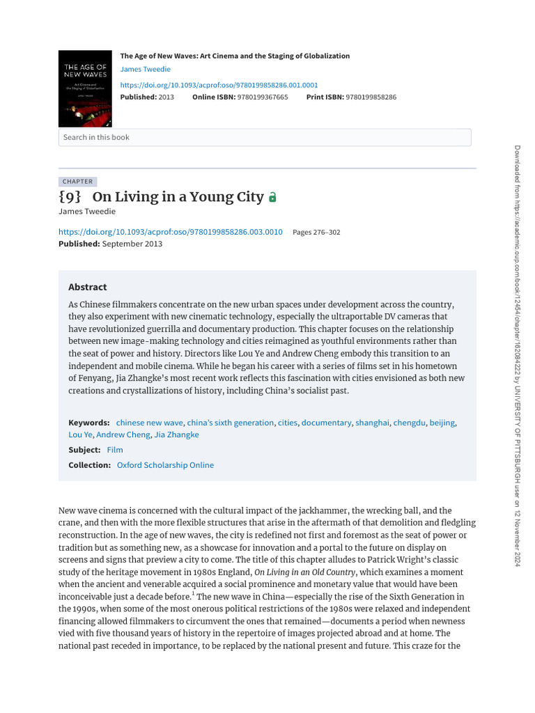 Tweedie+Age+of+New+Waves+Ch9 | PDF | Cinema Of China | Mao Zedong