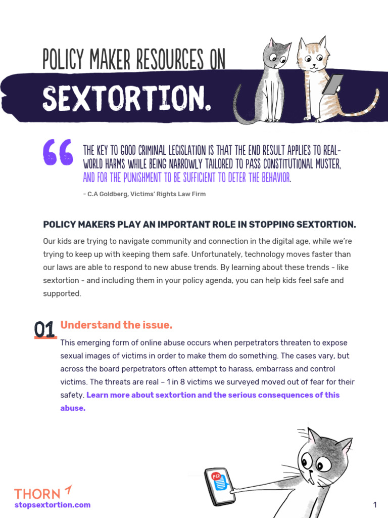 Educator-Talks Sextortion Stop-Sextortion Policy-Makers | PDF ...