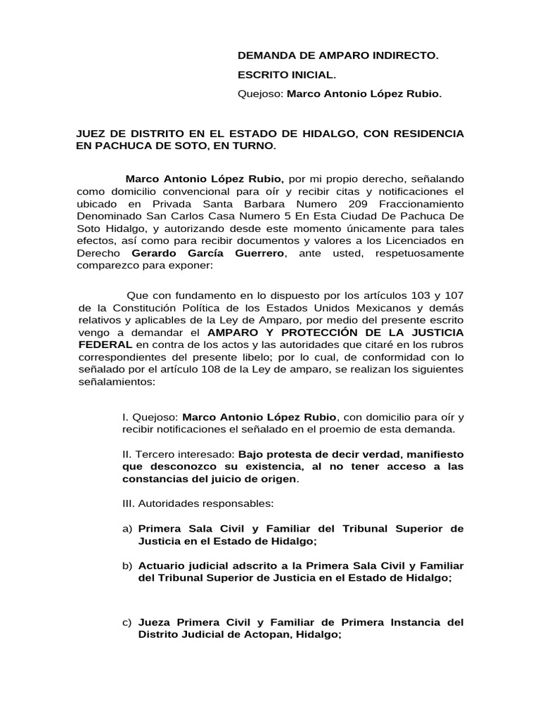 AMPARO JERRY COMPLETO | PDF | Judicaturas | Caso de ley